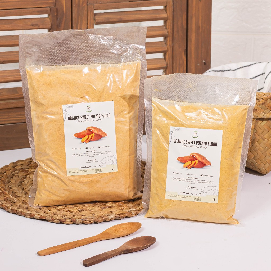Jual Tani Organic Tepung Ubi Oranye - Tepung Ubi Jalar Kuning Oranye ...