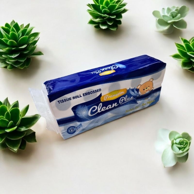 Jual Tissue Clean Plus Toilet Isi 10 Roll/2ply | Shopee Indonesia