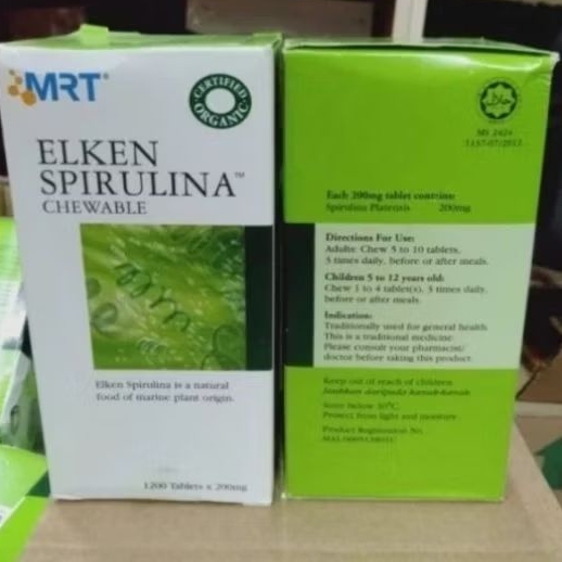 Jual Elken Spirulina isi 3000Tablet | Shopee Indonesia