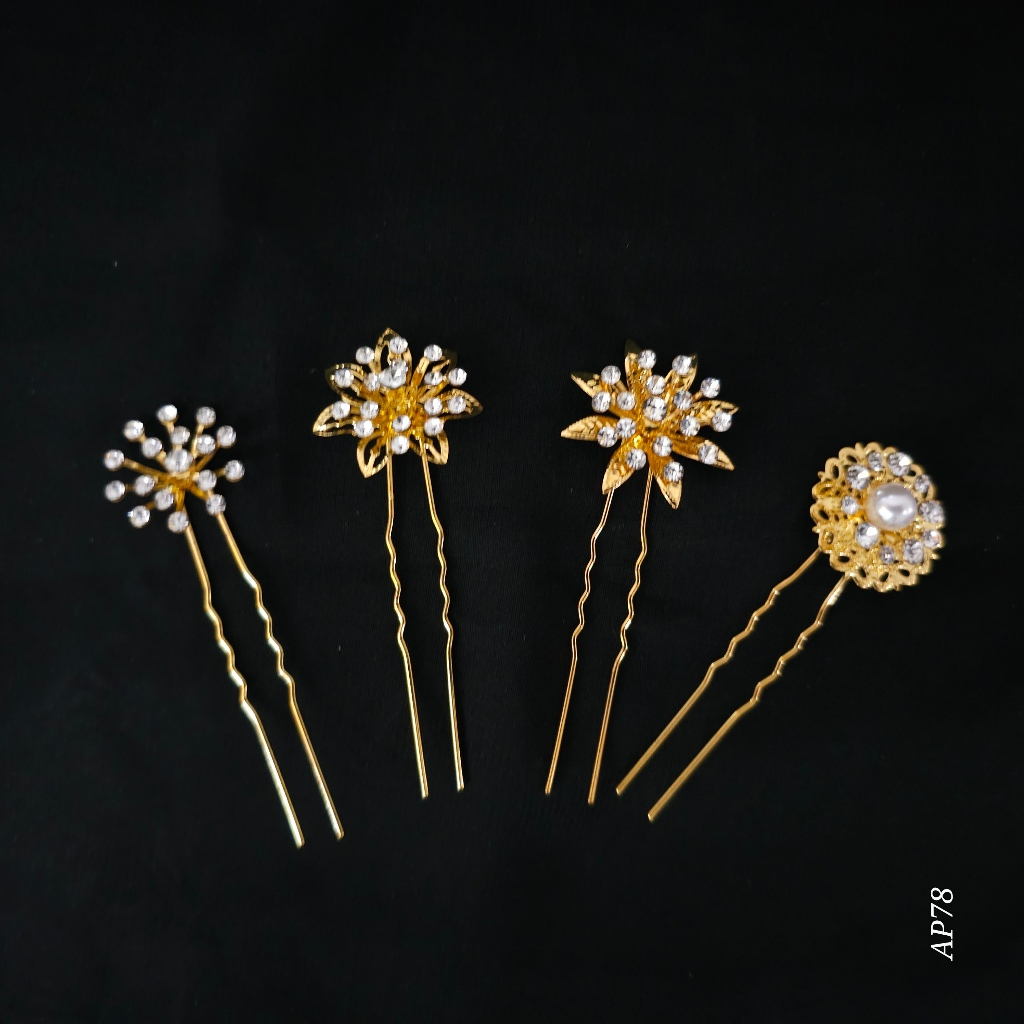 Jual Tusuk konde Besar Gold Hadap Depan (isi 12 pcs) 009022 | Shopee ...