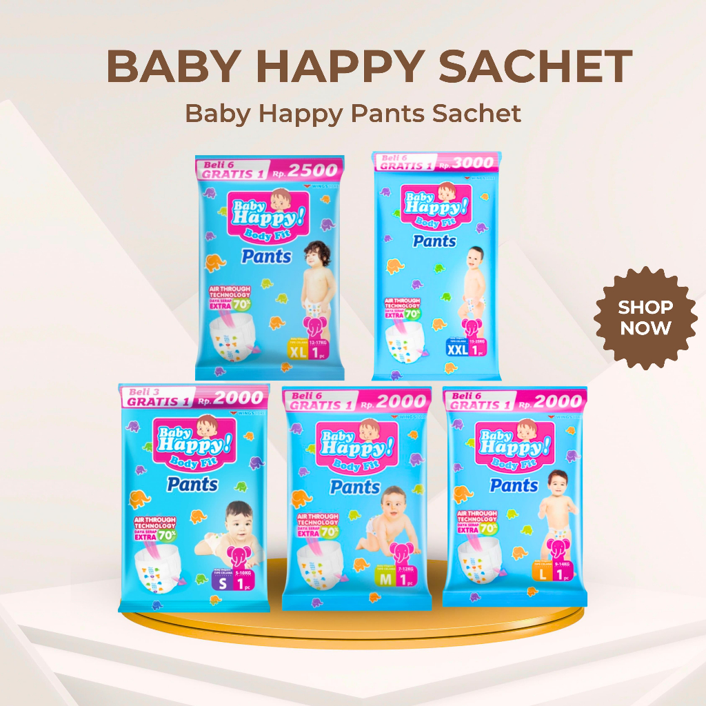 Jual Baby Happy Pants Rencengan S M L XL XXL | Shopee Indonesia