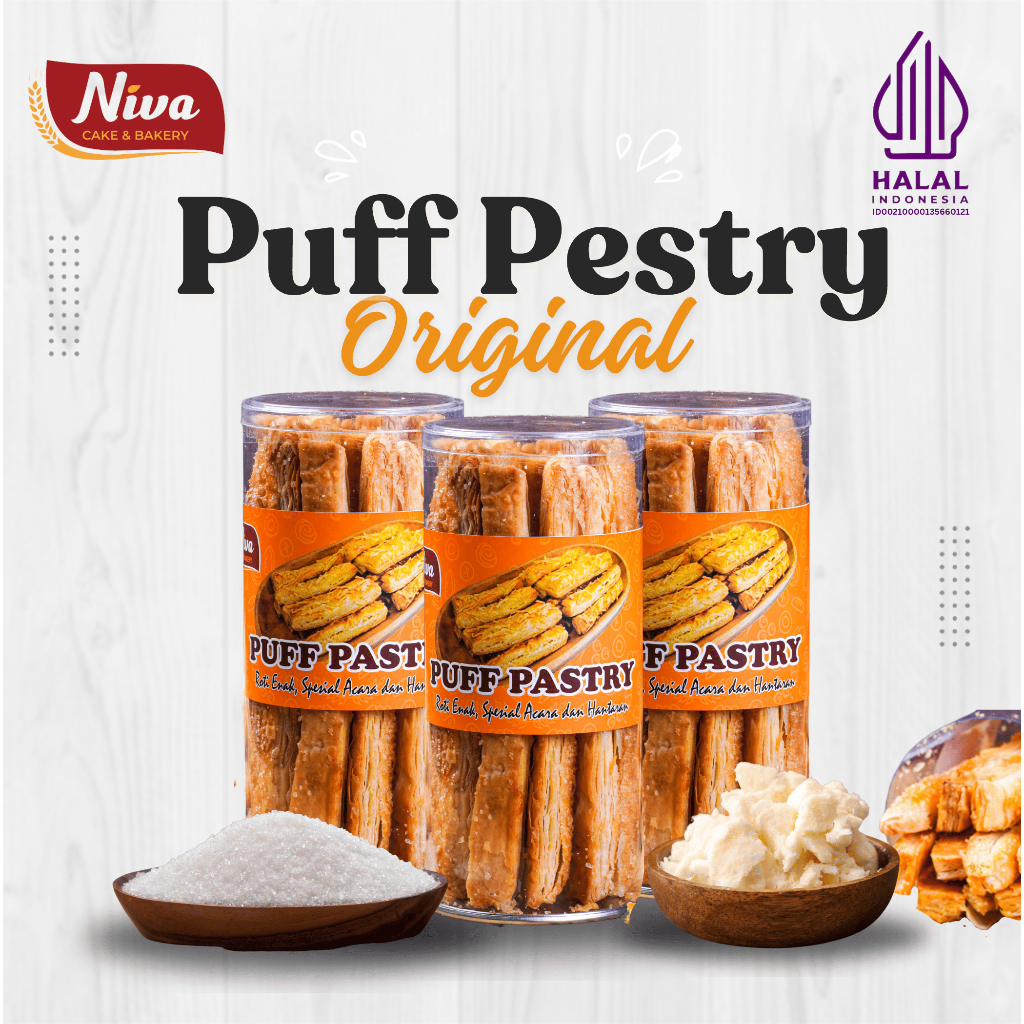 Jual Puff Pastry Renya , Camilan Lezat 300 gr, 100% Halal & Premium, Snack Enak untuk Santai ...