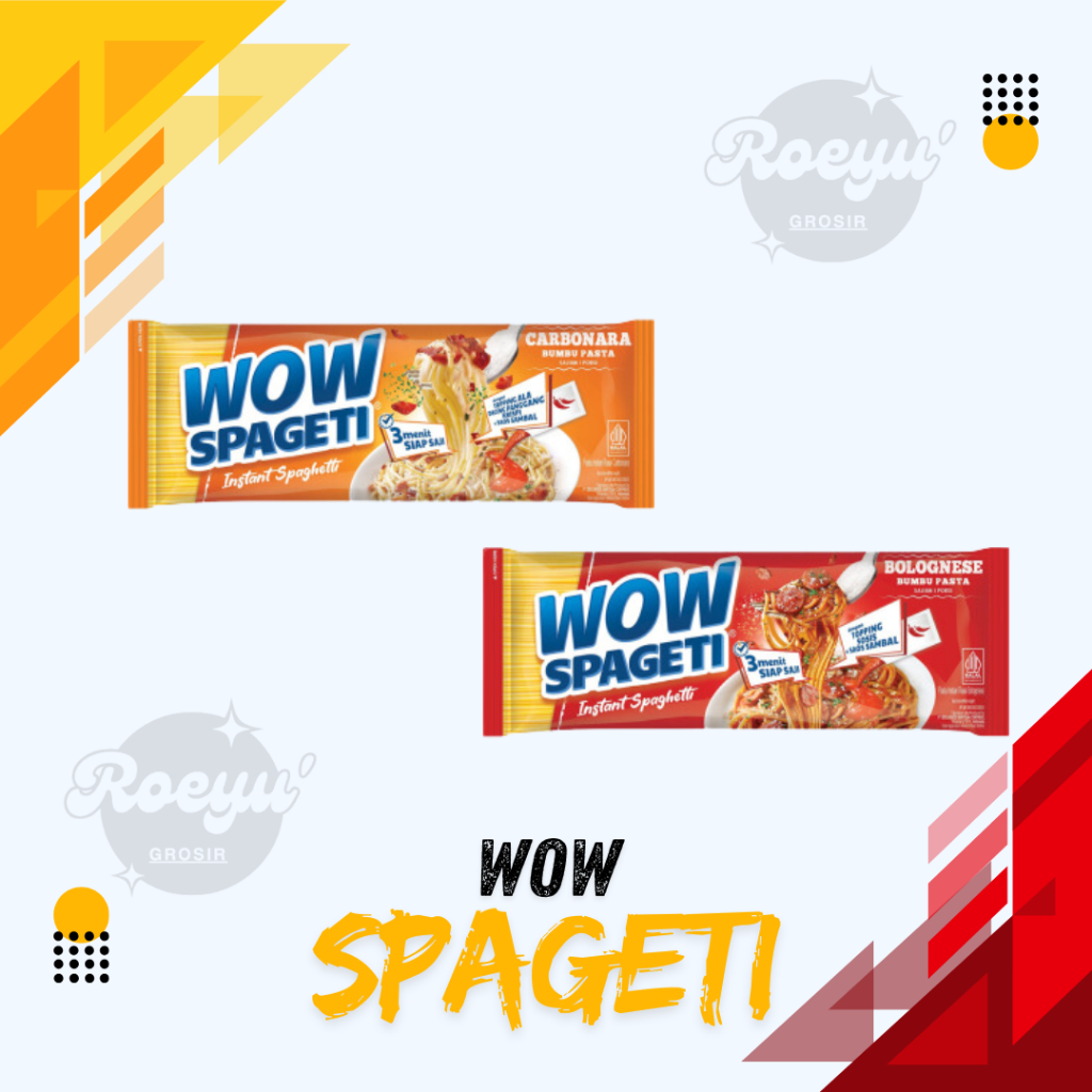 Jual Wow Spageti Creamy Carbonara 88gr / Meaty Bolognese 84gr / Spageti Instan | Shopee Indonesia