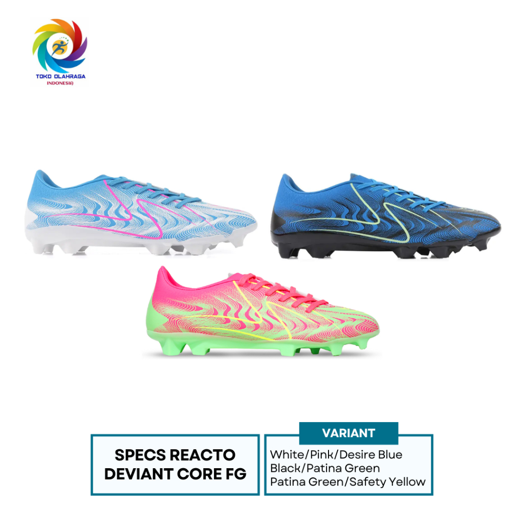 Jual Sepatu Bola SPECS Reacto Deviant Core FG Original / Sepatu Sepak ...