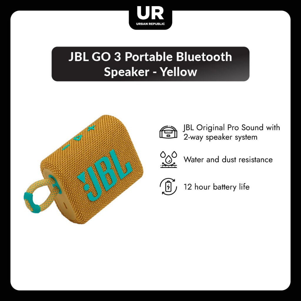 Jual JBL GO 3 - Yellow | Shopee Indonesia