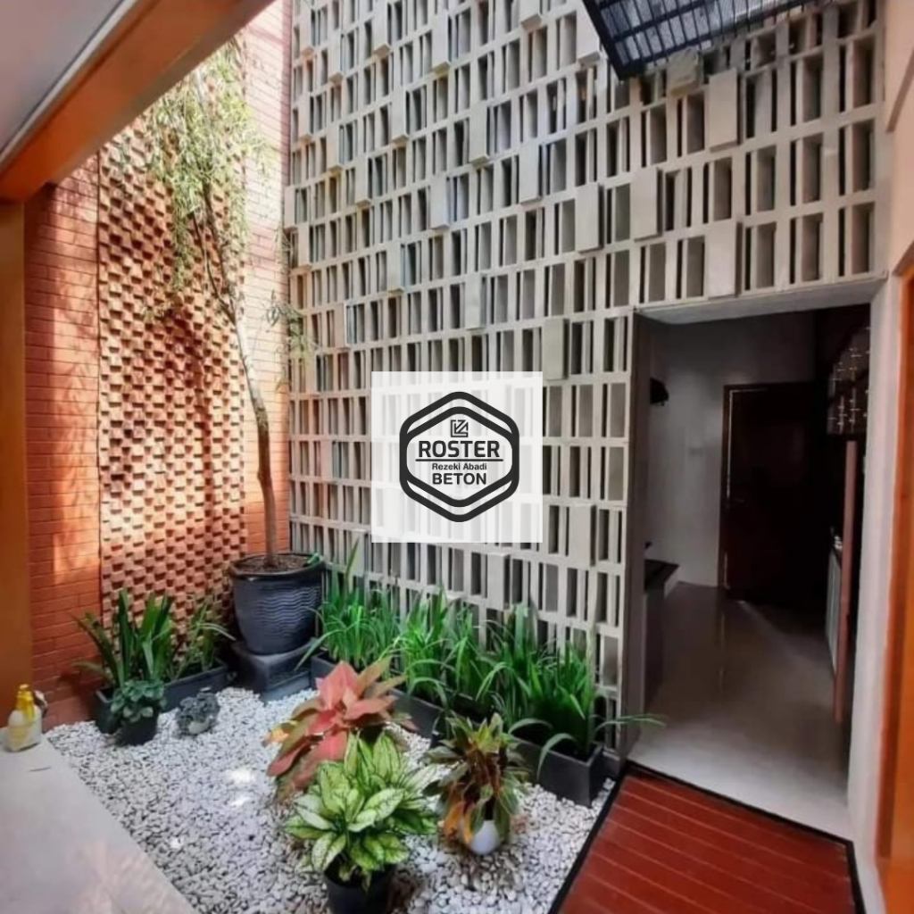 Jual Loster Roster Beton Minimalis Sekat Ruangan, Fasad, Pagar Teras ...