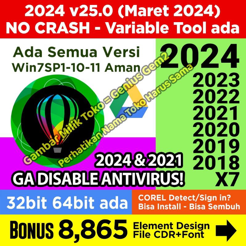 Jual Corel Draw 2024, 2023, 2022, 2021, 2020, 2019, 2018, X7, X5,Coreldraw Corel - SOFTWARE ...