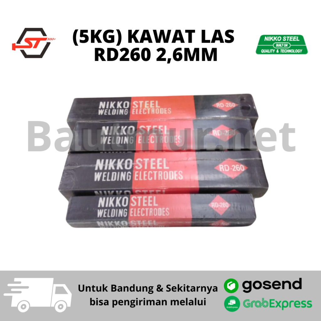 Jual (5KG) Kawat Las Listrik 2.6 mm NIKKO STEEL RD 260 - Welding Electrodes | Shopee Indonesia