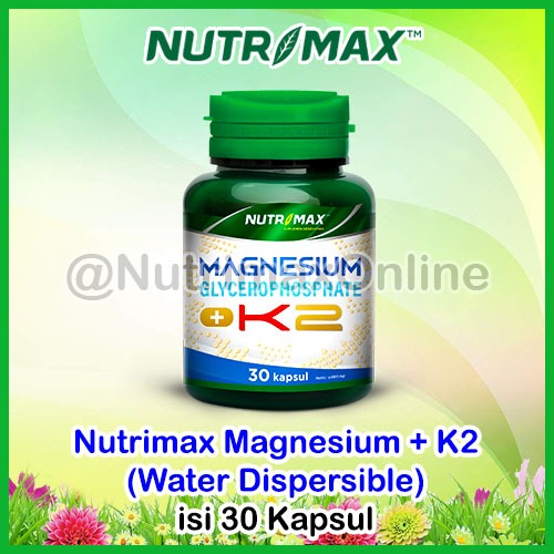 Jual Nutrimax Magnesium + K2, Magnesium Glycerophosphate Vitamin K2 isi ...