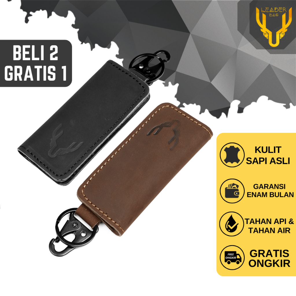 Jual Leaderbag Dompet STNK Mobil Kulit Sapi Asli Coklat & Hitam ...