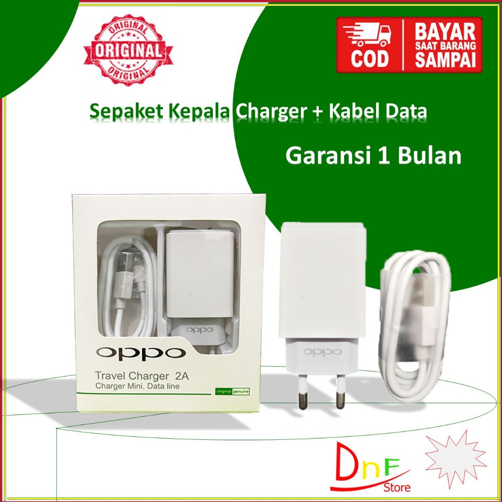 Jual Charger Oppo A5S, A1K, A16, A5 2020, A12, A15, A17, A17K, A18, A3X ...