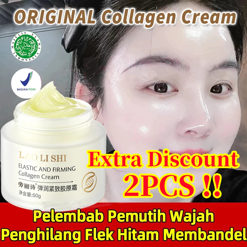 Jual Collagen Cream Original Siang Malam face Cream Krim Kolagen ...