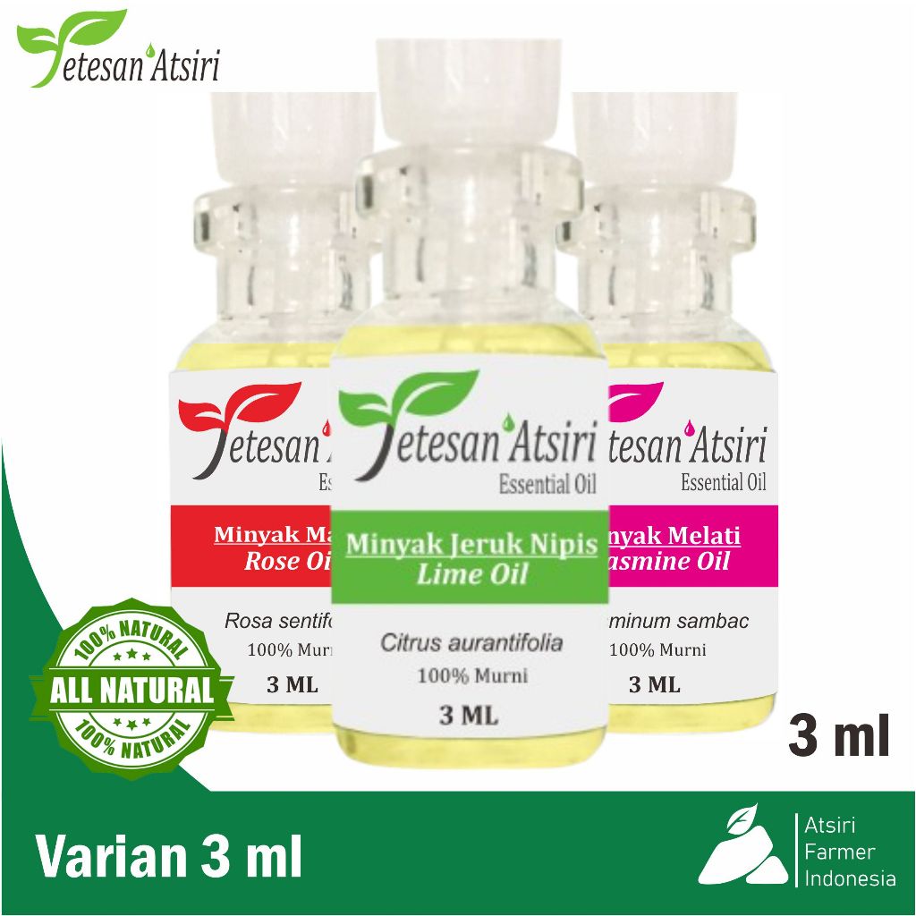 Jual varian 3ml minyak atsiri murni pure essential oil therapeutic grade diffuser humidifier ...
