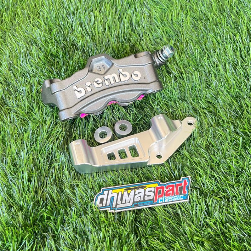 Jual Kaliper brembo M7 impor set breket pnp ninja mp tiger 300-320mm | Shopee Indonesia