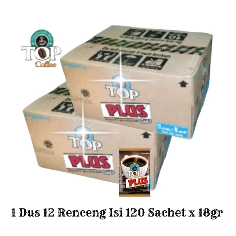 Jual Kopi Top Plus Gula 1 Dus 12 Renceng isi 120 Sachet x 18gr | Shopee ...