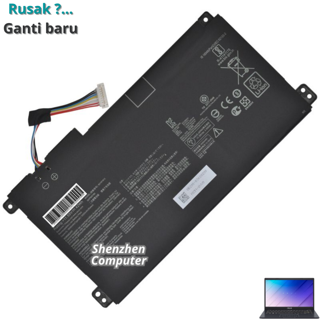 Jual Baterai Asus VivoBook 14 E410 E410M E410MA E410KA E410MAO B31N1912 C31N1912 new battery ...