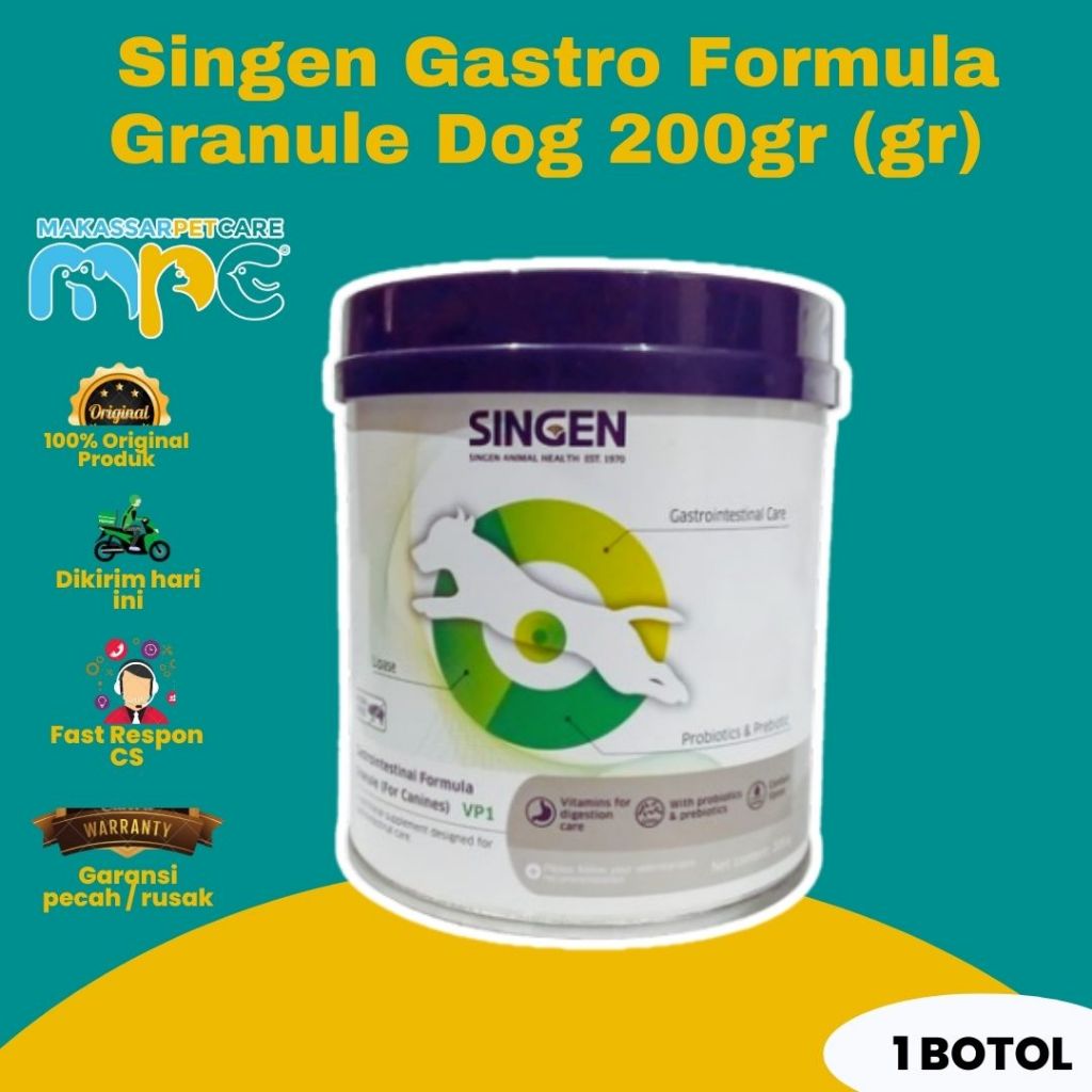 Jual Singen Gastrointestinal Formula Granule Dog 200gr | Shopee Indonesia