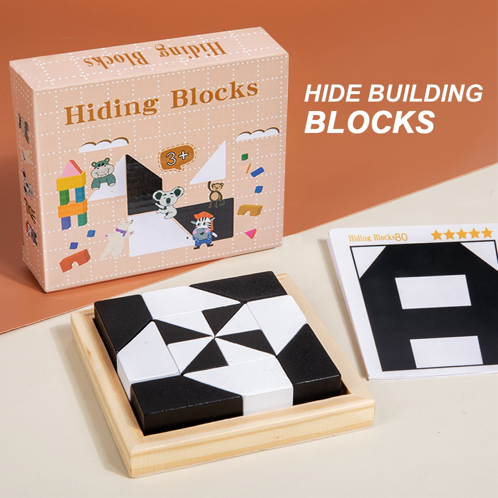 Jual PUZZLE KAYU/WOOD HIDING BLOCKS/MAINAN EDUKASI ANAK | Shopee Indonesia