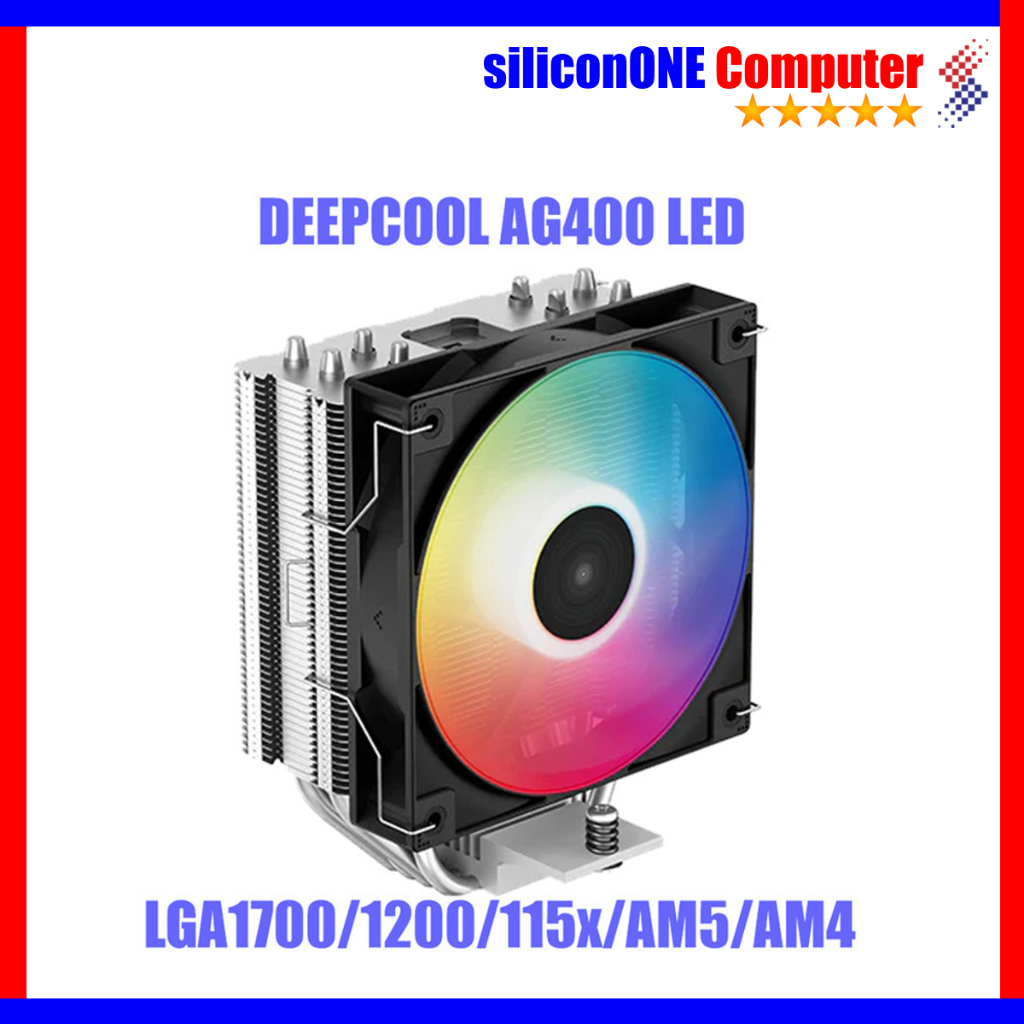 Jual Deepcool AG400 LED LGA1700 1200 115x AM4 AM5 CPU COOLER | Shopee ...