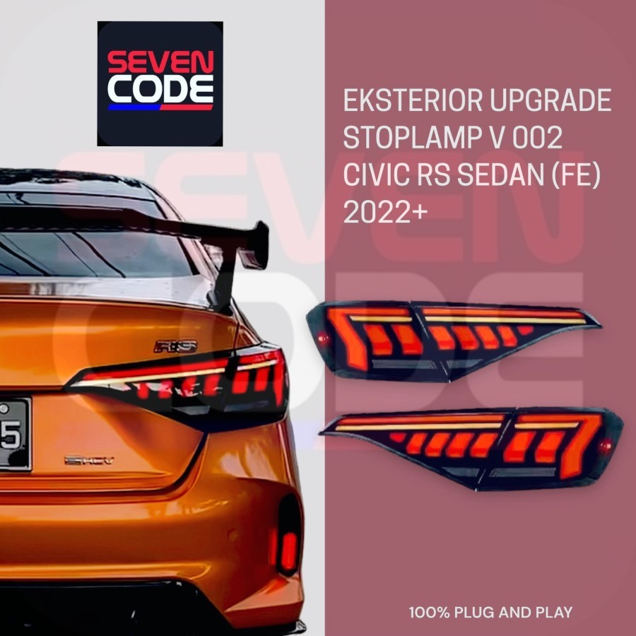 Jual LAMPU STOP HONDA CIVIC SEDAN 2022 - 2024 RED SMOKE V002 | Shopee ...