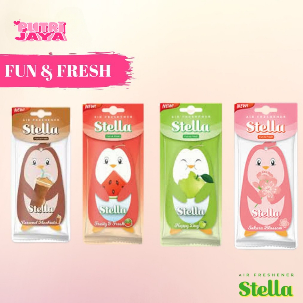 Jual STELLA FUN & FRESH Sachet Pinguin | Caramel / Happy Day / Fruity ...