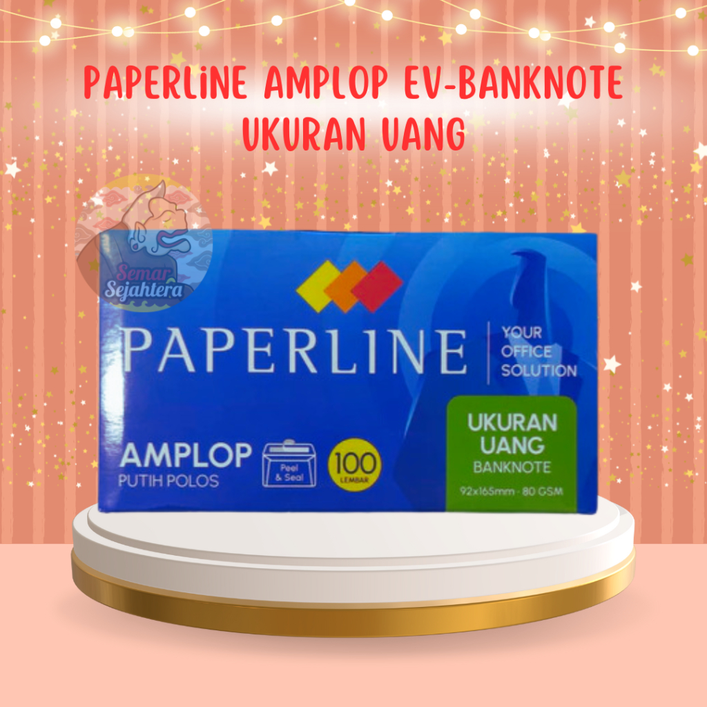 Jual [PAK] AMPLOP PAPERLINE BANK NOTE PUTIH POLOS UKURAN UANG 92 X 165 ...