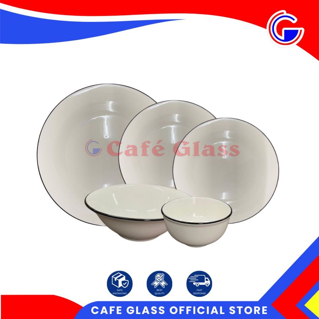 Jual DINNER SET KERAMIK | PIRING KERAMIK | MANGKOK SALAD| PIRING SET ...