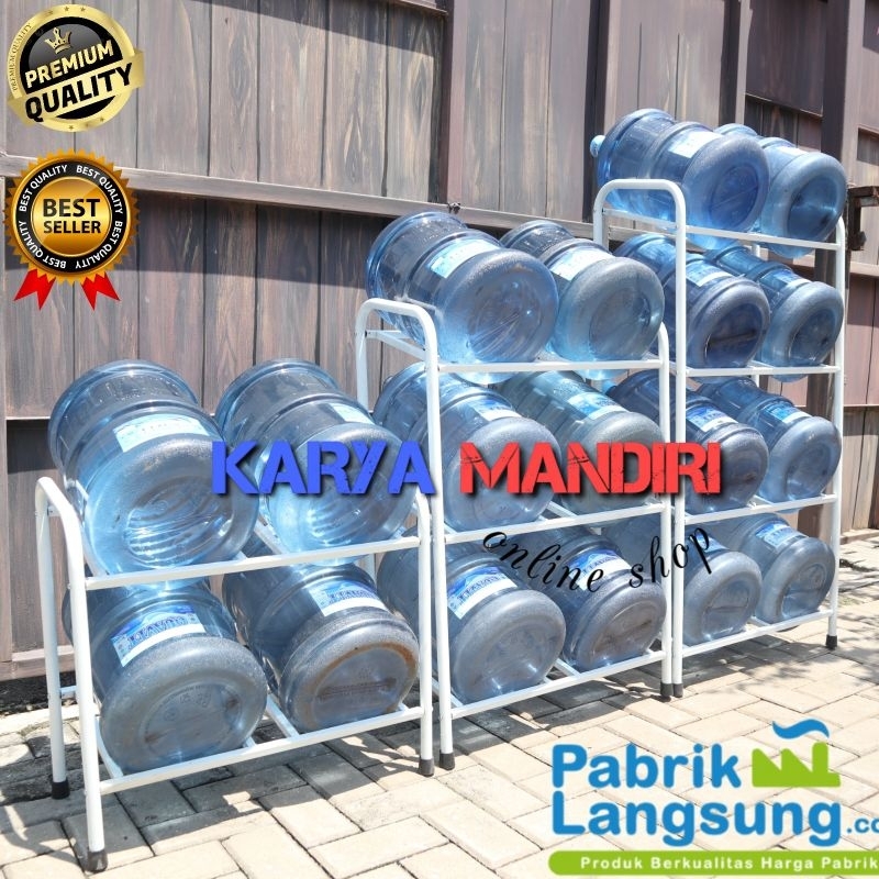 Jual Rak Galon Susun Besi Kuat Dan Kokoh 4 susun / 3 susun / 2 susun ...