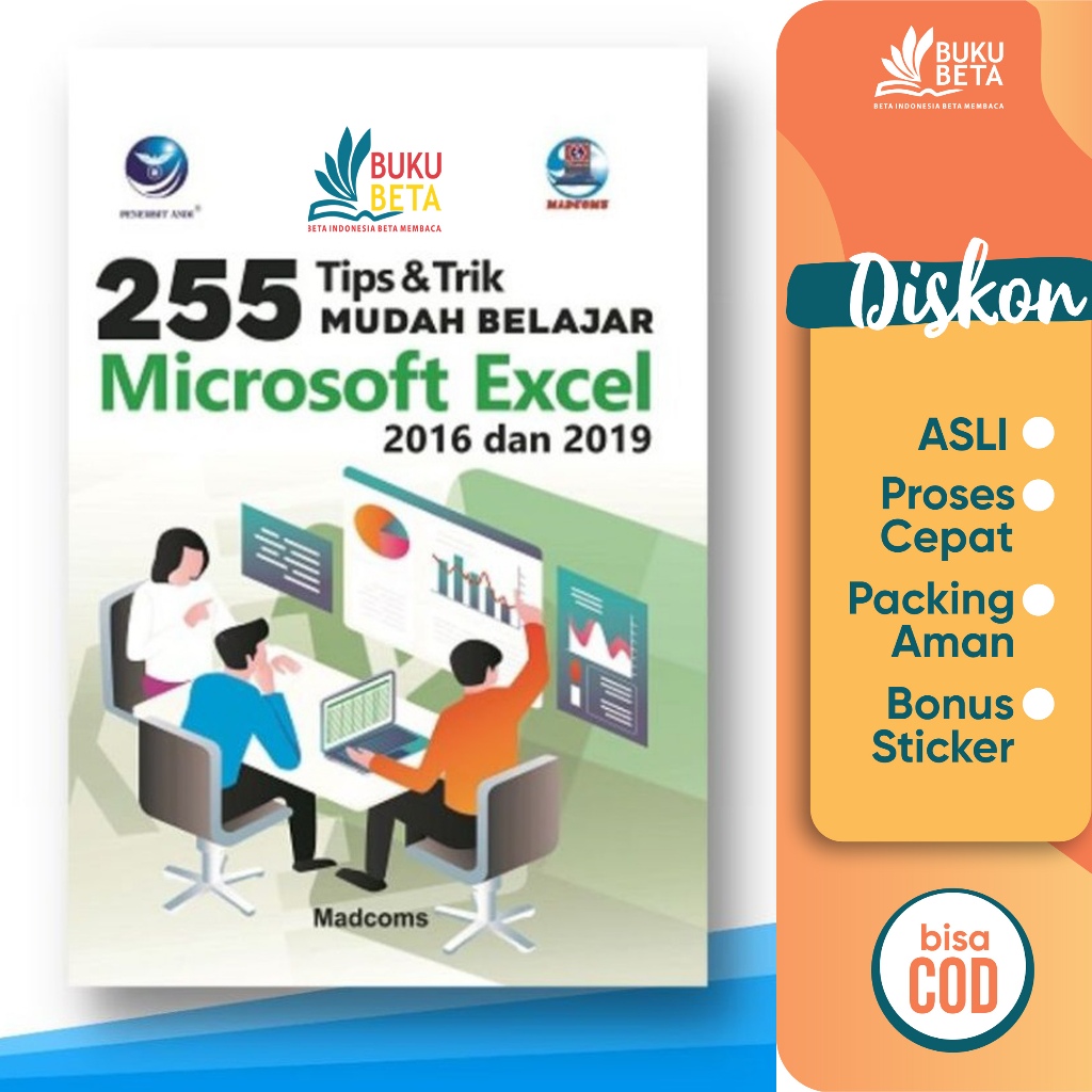 Jual Buku 255 Tips dan Trik Mudah Belajar Microsoft Excel - Madcoms | Shopee Indonesia