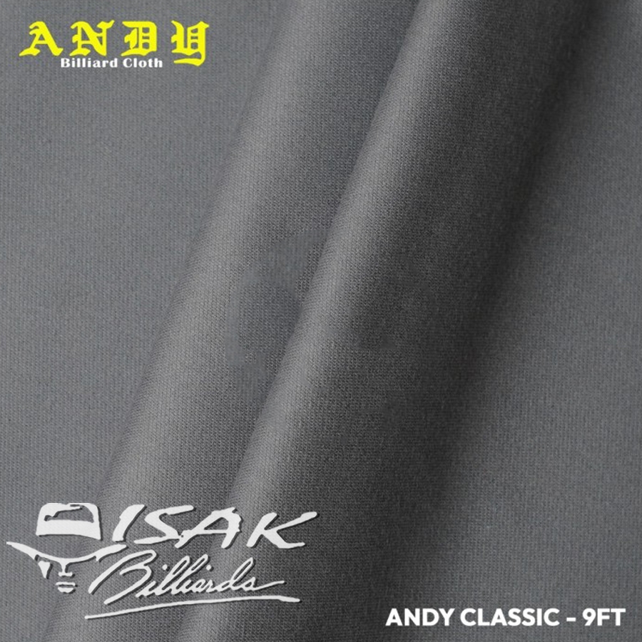 Jual Kain Laken 9-ft Andy Classic - Grey - Billiard Meja Biliar Cloth ...
