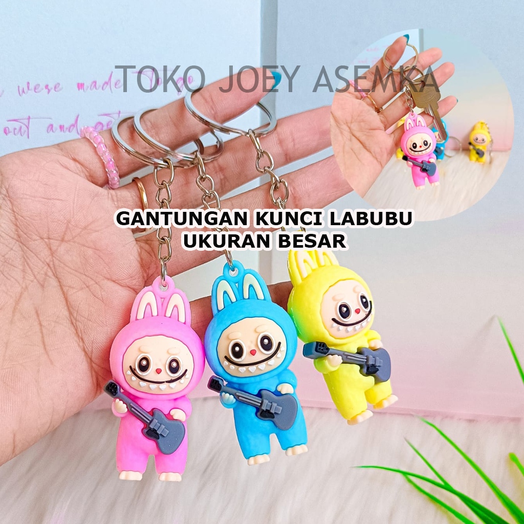 Jual GANTUNGAN KUNCI LABUBU GITAR UKURAN BESAR LISA BLACKPINK GANCI ...
