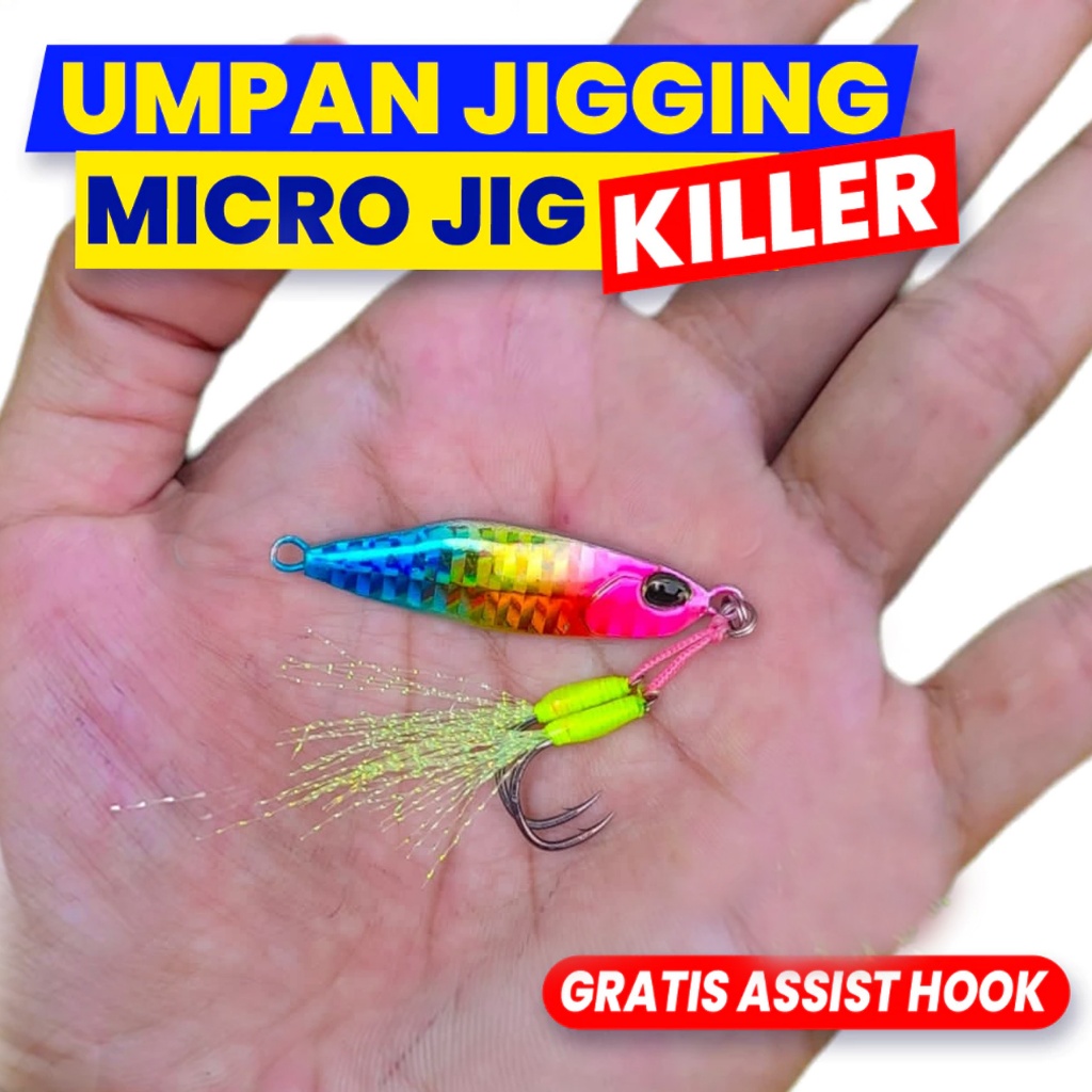 Jual Micro Jig Kiler Gacor 7gr Mikro Jig Umpan Pancing Anti Boncos 7g ...