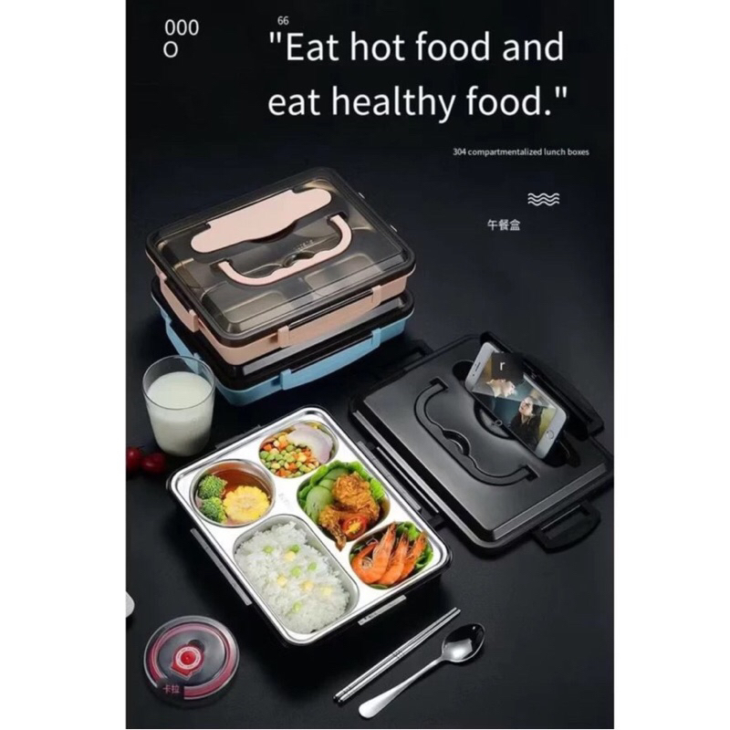 Jual Kotak Makan Stainless / Lunch Box Stainless Tahan Panas Dan Anti ...