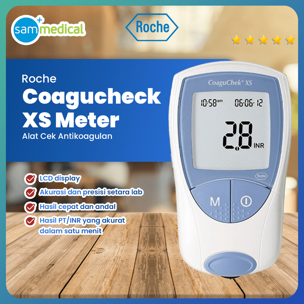 Jual Roche CoaguChek XS System Meter / Alat Cek Antikoagulan INRange PT ...