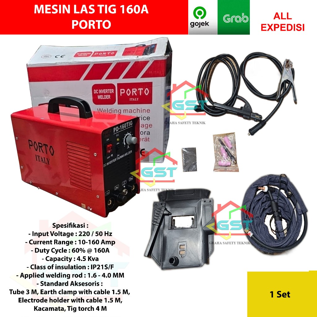 Jual PORTO mesin las tig 160a/mesin las argon pd 160 tig | Shopee Indonesia