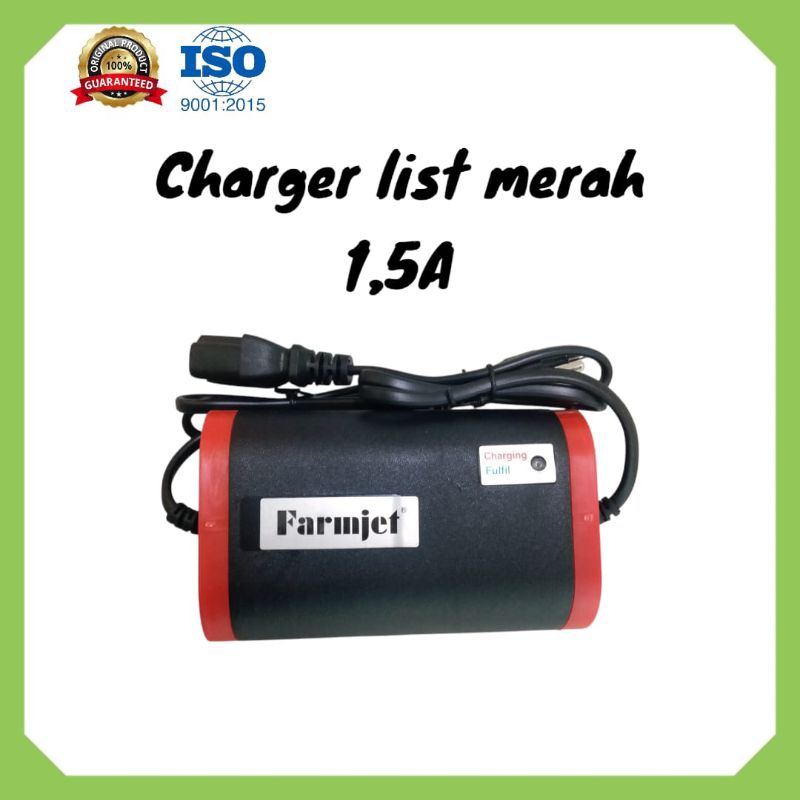 Jual Farmjet Charger Tank Semprot Electrik 12V 1.5A Charger Tangki ...