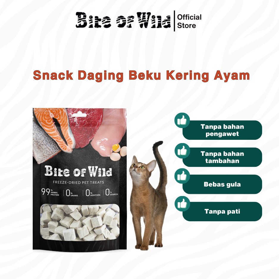 Jual Bite of Wild - Freeze Dried Pet Snack Camilan Daging Beku-Kering ...