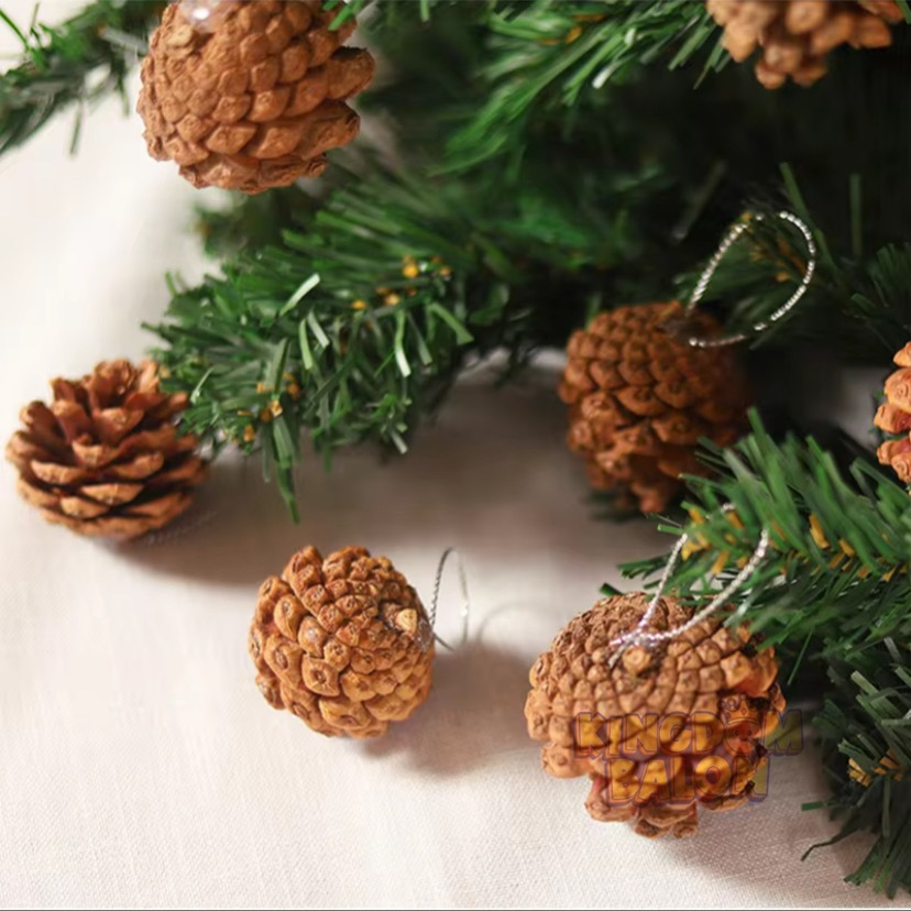 Jual Aksesories Gantung Natal Bunga Pinus Kering / Hiasan Dekorasi ...