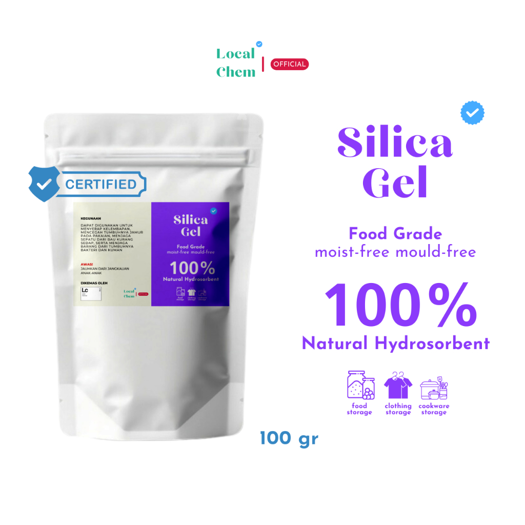 Jual T5 Silica Gel Natural - Organic Food Grade Silica / Sillica Gel ...