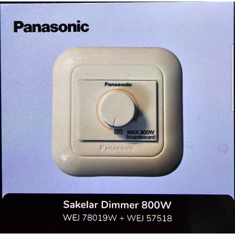 Jual PANASONIC SAKLAR DIMMER 800W WIDE SERIES PUTIH | Shopee Indonesia