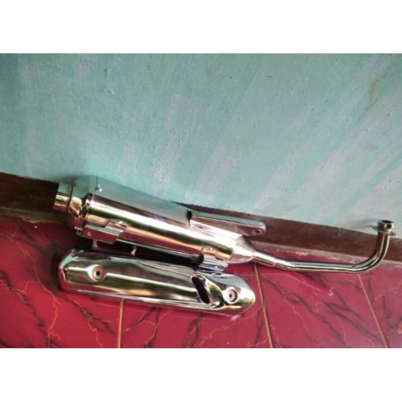 Jual knalpot standar racing mio soul fino xride old new full crom ...