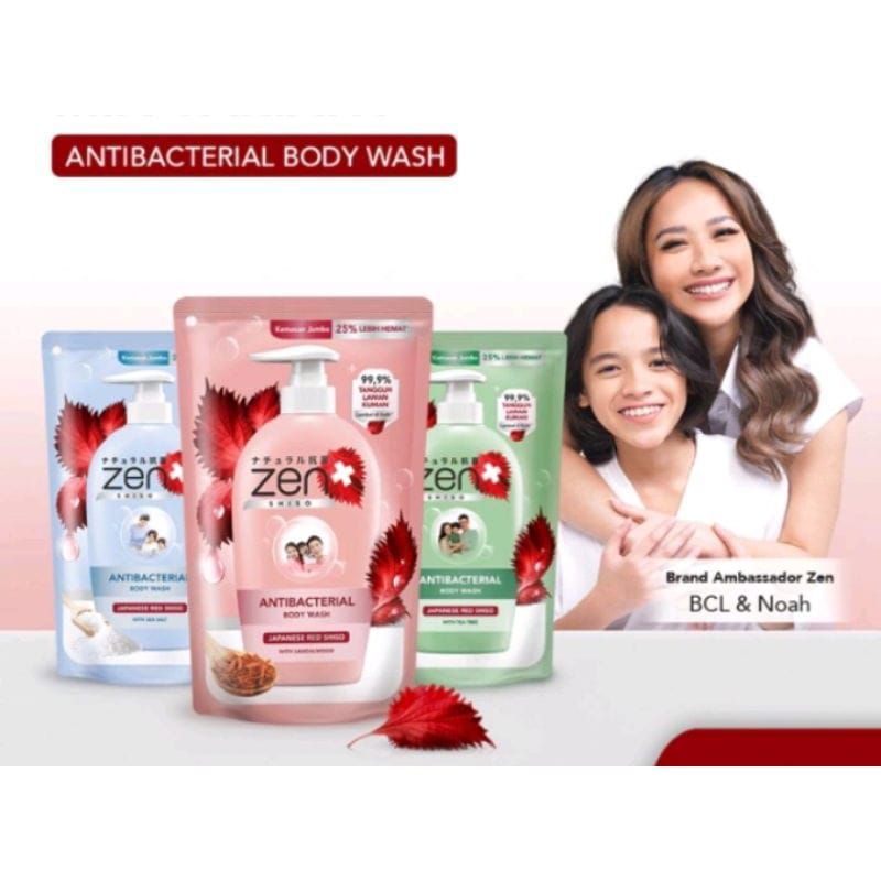 Jual ZEN Body Wash Antibacterial 800ml All Variant | Shopee Indonesia