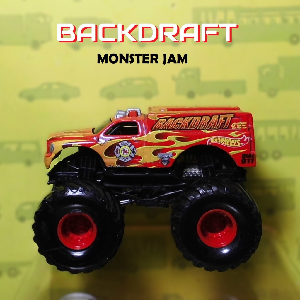 Jual Hot Wheels Loose Monster Jam Backdraft | Shopee Indonesia
