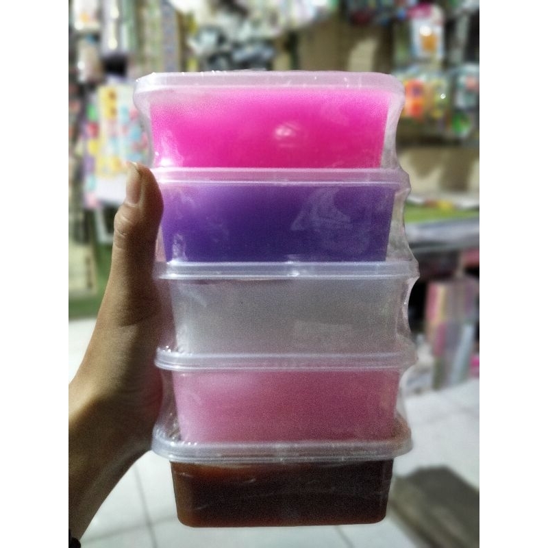 Jual 5 pcs \ 250cc \ warna-warni \ slime susu original \ slime original ...