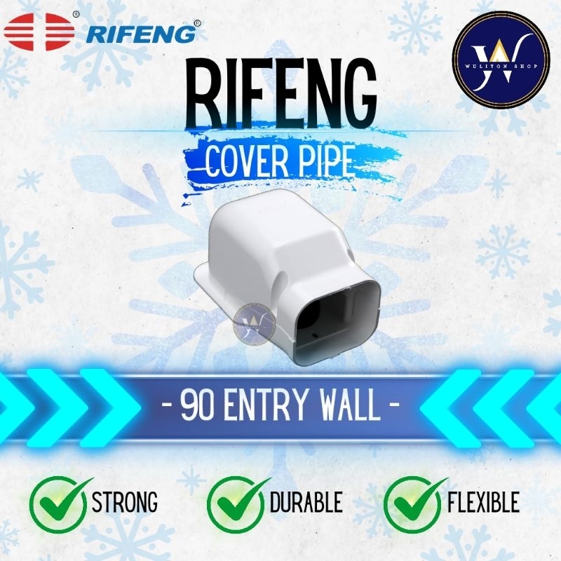 Jual Entry Wall Cover 90 Derajat Protective Pipe / Cover Pipa AC Putih ...
