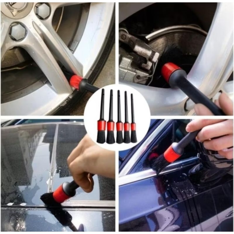 Jual Kuas Detailing Kuas Pembersih Sela Mobil Tebal Harga Per Set 5 Pcs ...