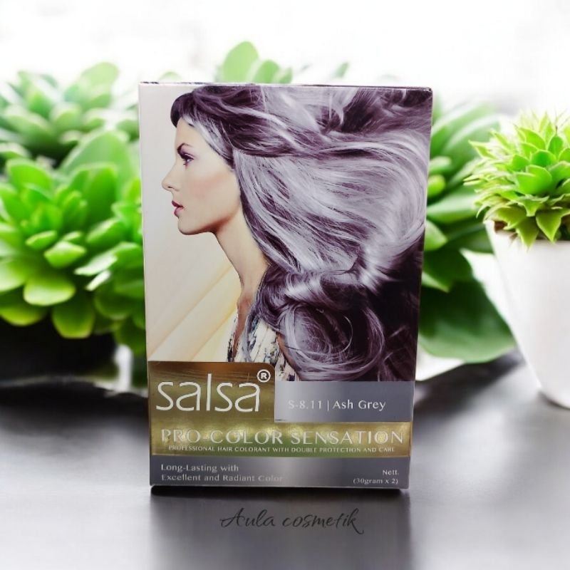 Jual Salsa pro-color sensation ash grey net(2x30g) | Shopee Indonesia