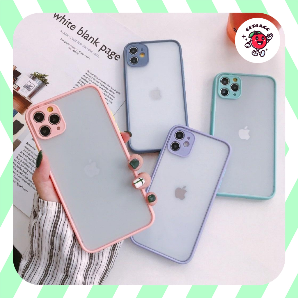 Jual HYBRID Polos PASTEL aero lens cover case redmi note 4 4x 7a note 7 ...