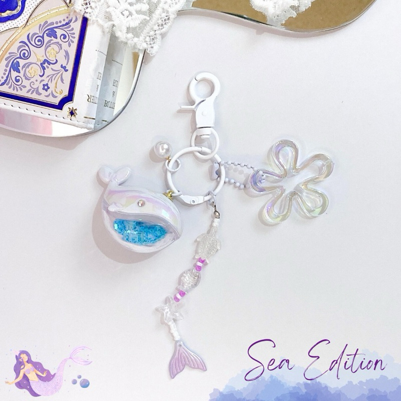 Jual PREMIUM Bag Charm Sea Edition Whales | Dolphin Keychain When I Fly ...
