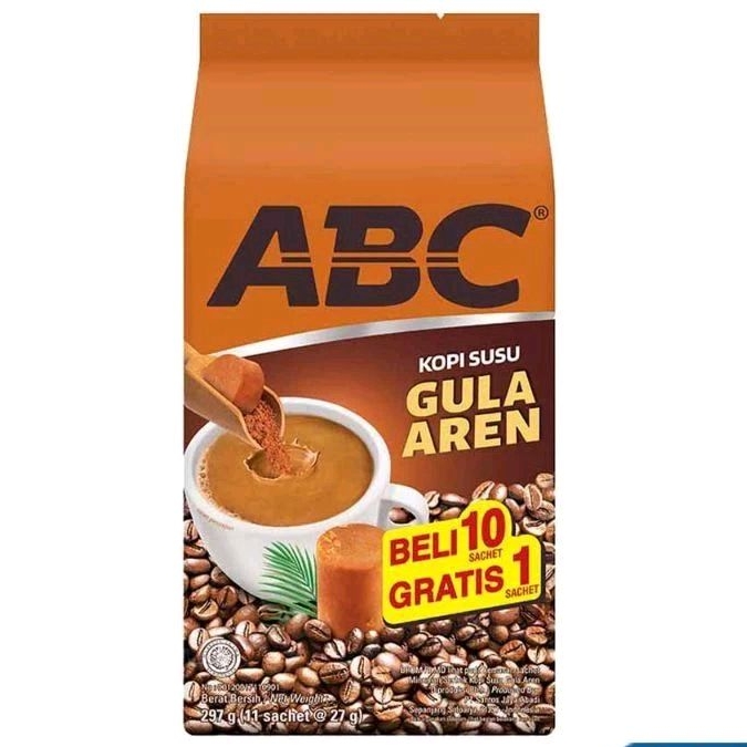 Jual Kopi ABC Gula Aren isi 9 Kemasan Baru-Minuman Bubuk-Toserba Gadjah ...